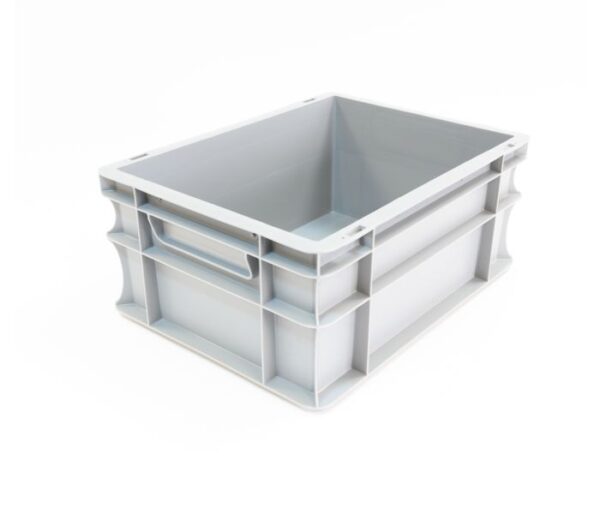 Euro Stacking Box (15L, Grey) 400 x 300 x 170mm | Rebox Storage